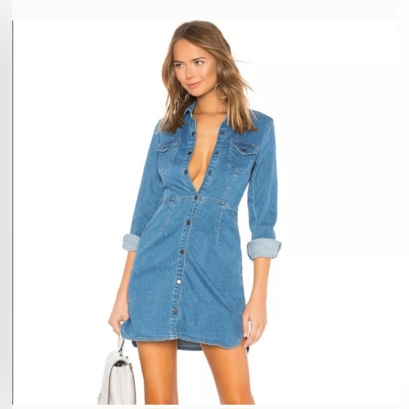 Free People | Dresses | Denim Dress | Poshmark